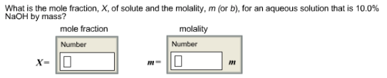 Solved What is the mole fraction, X, of solute and the | Chegg.com