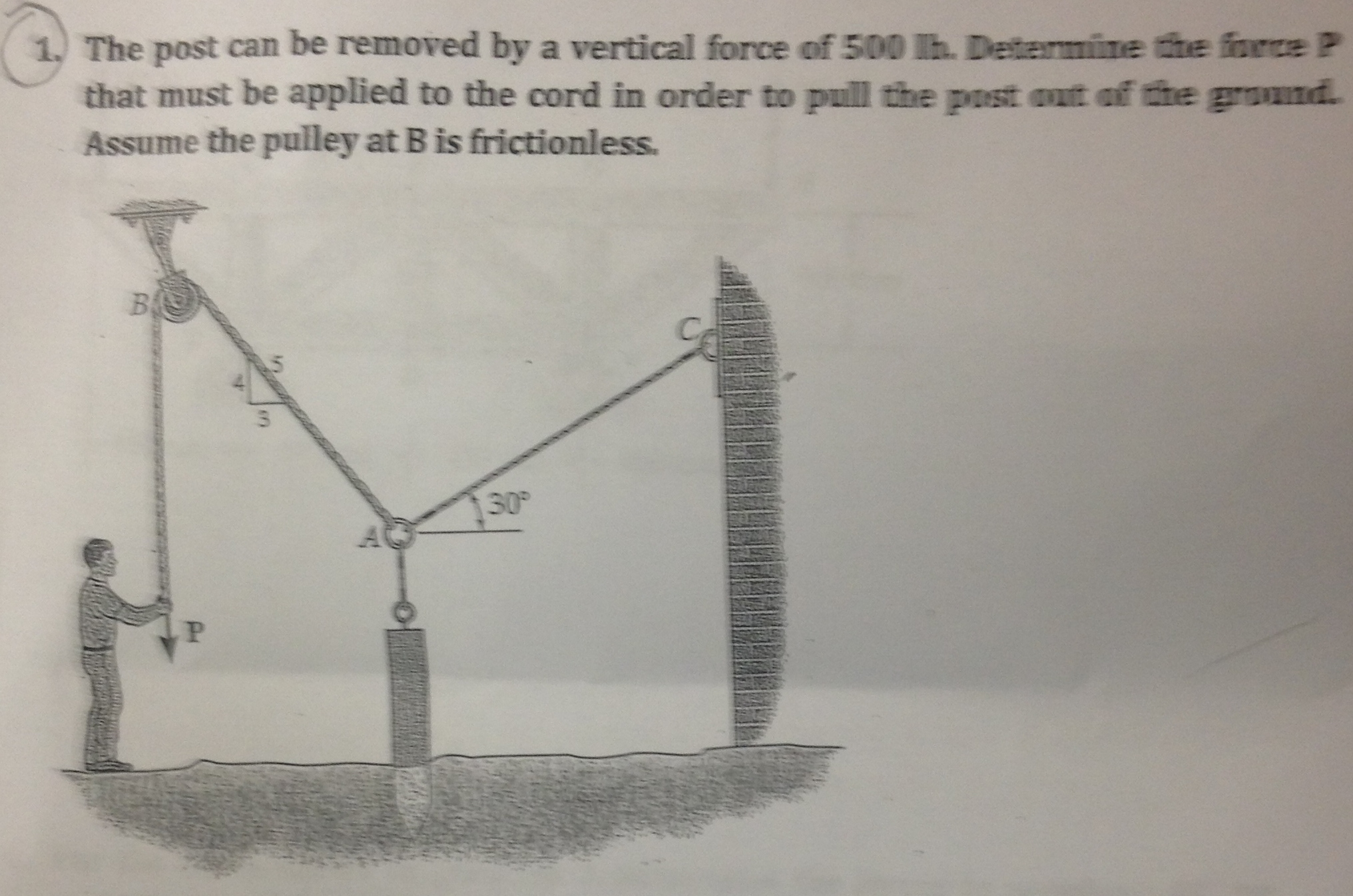 Solved 3. Determine the force P that must be applied to the | Chegg.com