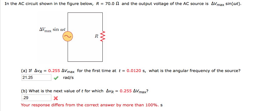 Solved In the AC circuit shown in the figure below, R = 70.0 | Chegg.com
