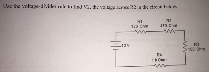 Solved Use the divider rule to find V2, the voltage across | Chegg.com
