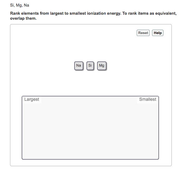 Solved Arrange The Following Elements In Order Of Decreasing