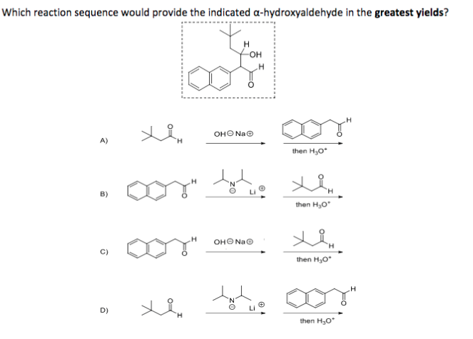 Solved which reaction sequence would provide the indicated | Chegg.com