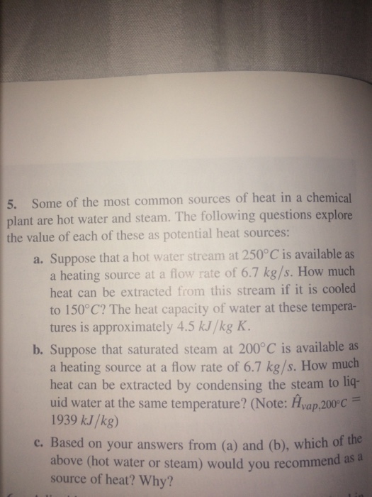 Solved Some of the most common sources of heat in a chemical | Chegg.com