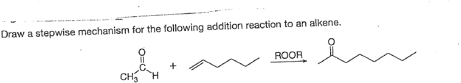 Solved Draw a stepwise mechanism for the following addition | Chegg.com