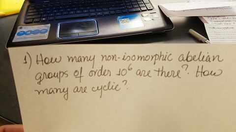 Solved How many non-isomorphic abelian groups of order 10^6 | Chegg.com