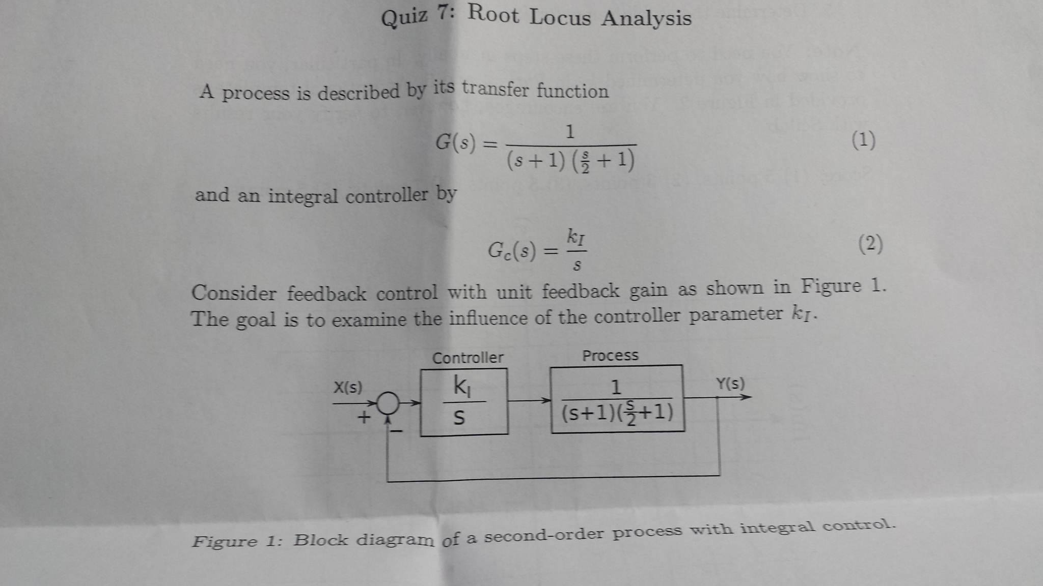 Solved Root Locus Analysis Determine the characteristic | Chegg.com
