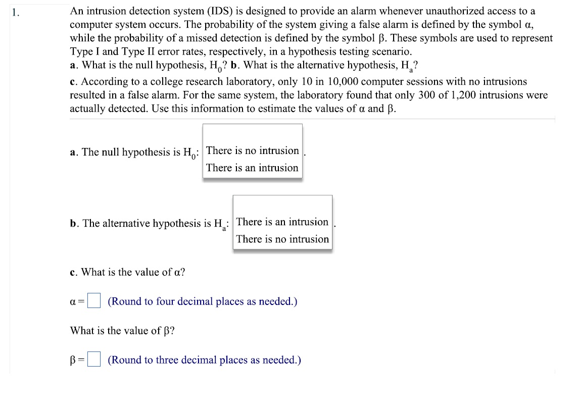 Solved An intrusion detection system (IDS is designed to | Chegg.com