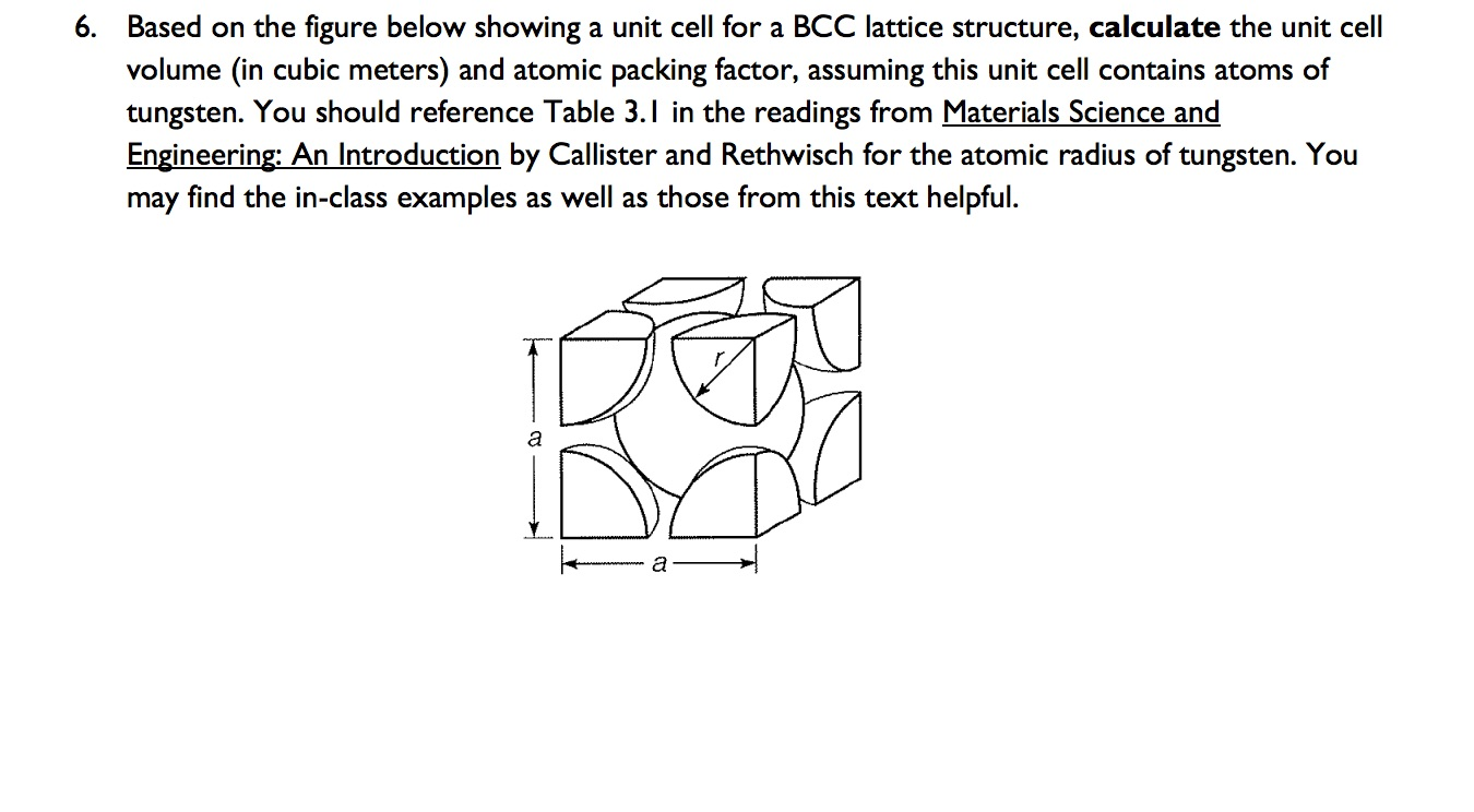 Solved . Based on the figure below showing a unit cell for a | Chegg.com