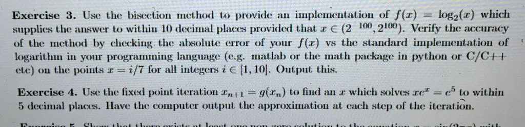 Solved Use the bisection method to provide an implementation | Chegg.com