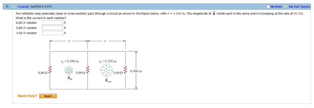 Solved Two infinitely long solenoids (seen in cross section) | Chegg.com