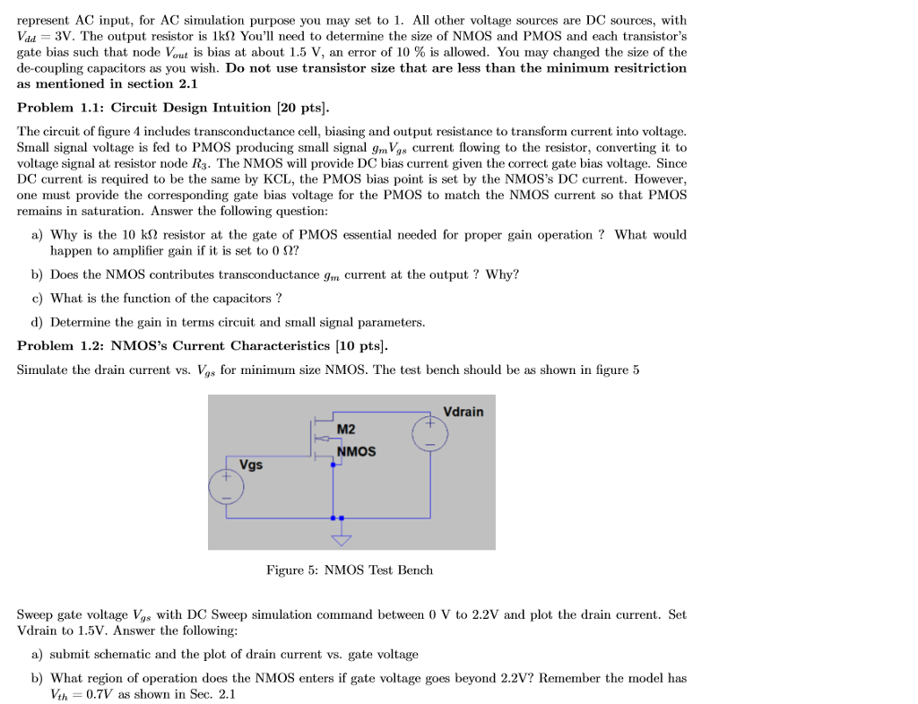 Solved 2.1 SPICE Models Before simulating transient | Chegg.com