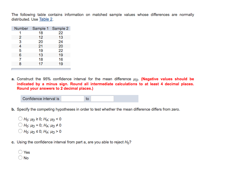 Solved The following table contains information on matched | Chegg.com