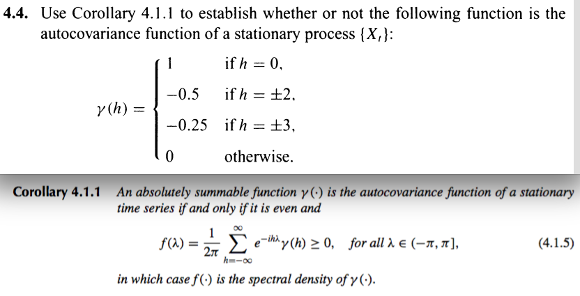 4.4. Use Corollary 4.1.1 to establish whether or not | Chegg.com