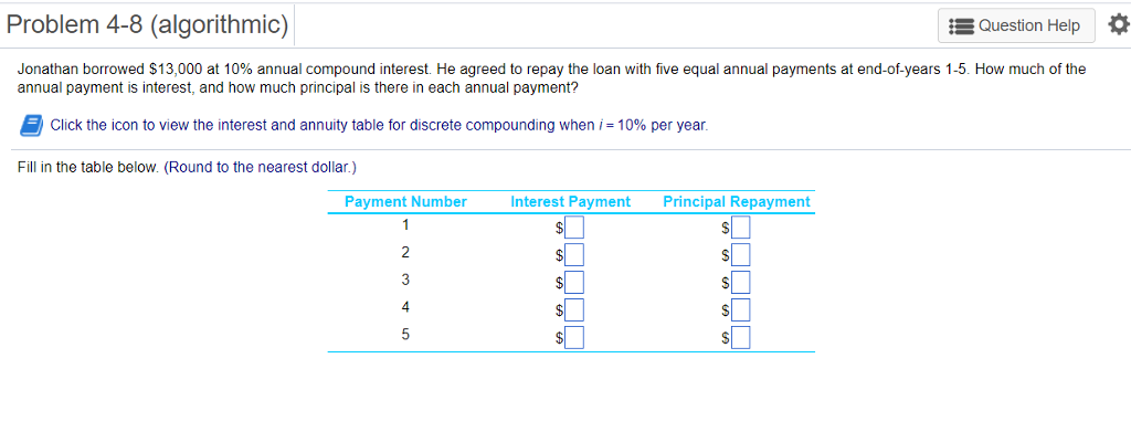 Solved Problem 4-8 (algorithmic) Question Help Jonathan | Chegg.com