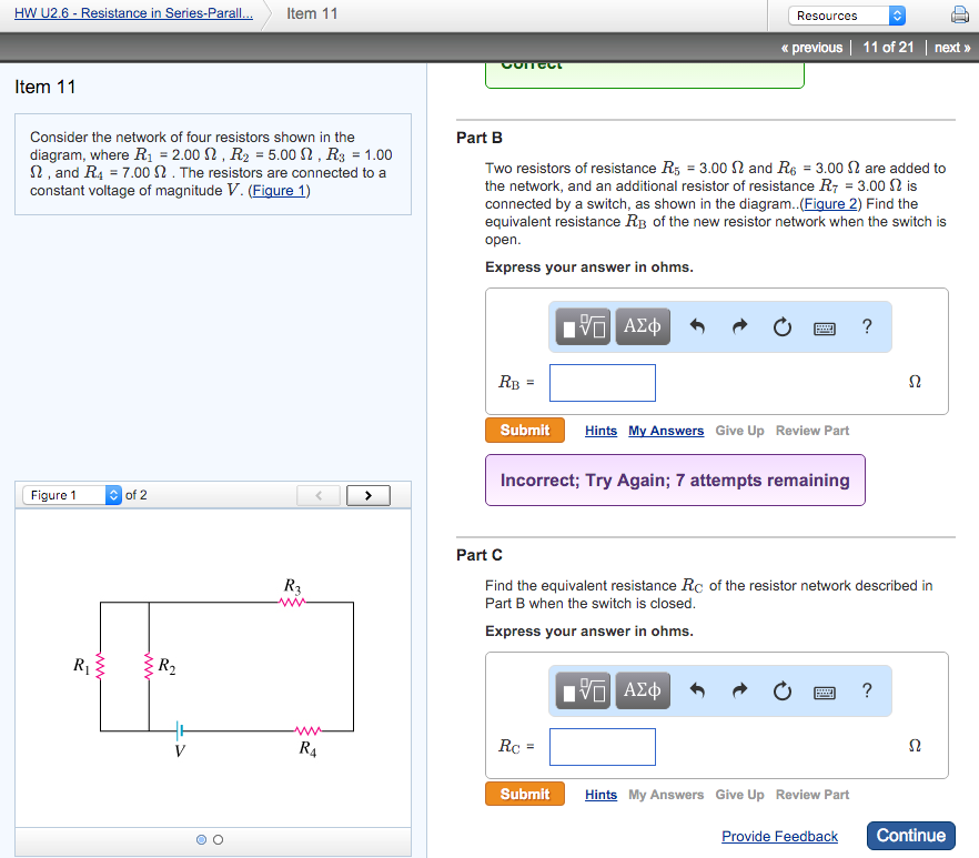 Solved Two resistors of resistance R5 = 3.00 ? and R6 = 3.00 | Chegg.com
