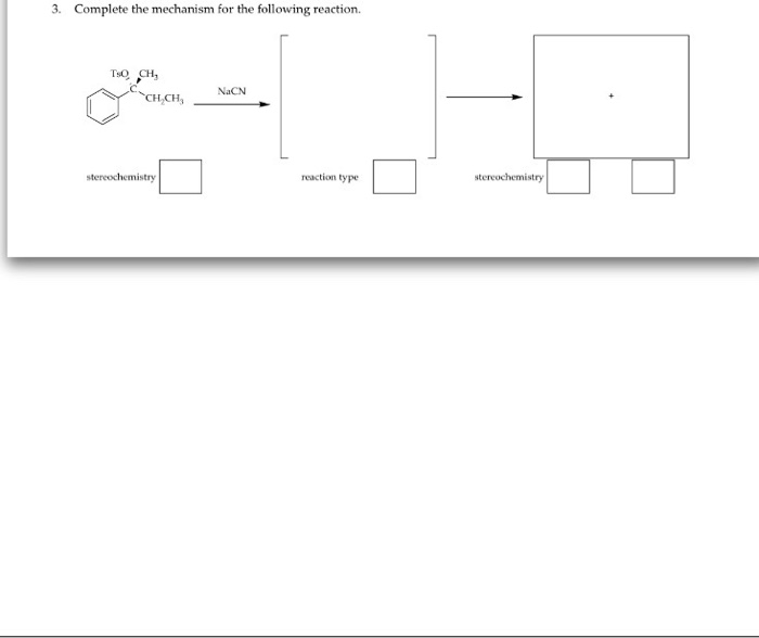 Solved Complete the mechanism for the following reaction. | Chegg.com