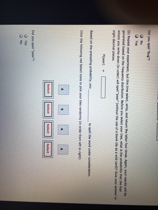 Solved SCRABBLE® is a word game in which two to four players | Chegg.com