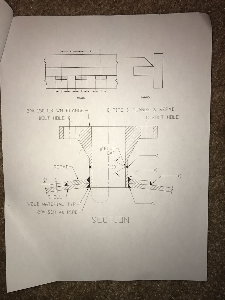 Solved Use the weld cross section and plan view to determine | Chegg.com