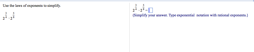 Solved Use the laws of exponents to simplify 24.28 24.28 | Chegg.com