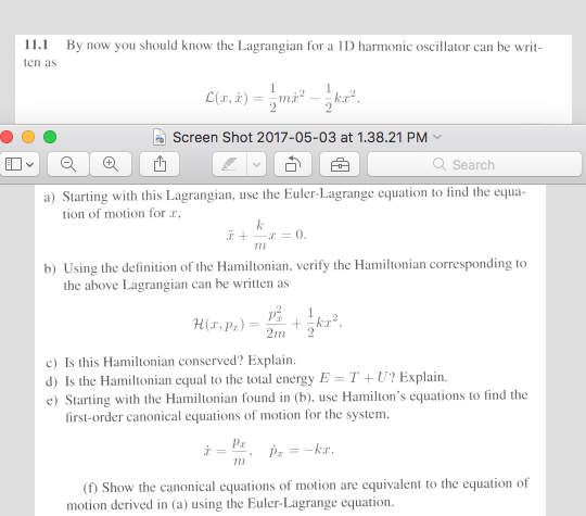 Solved By now you should know the Lagrangian for a ID | Chegg.com