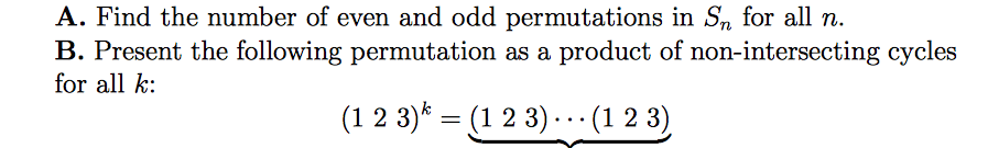 Solved Find the number of even and odd permutations in Sn | Chegg.com