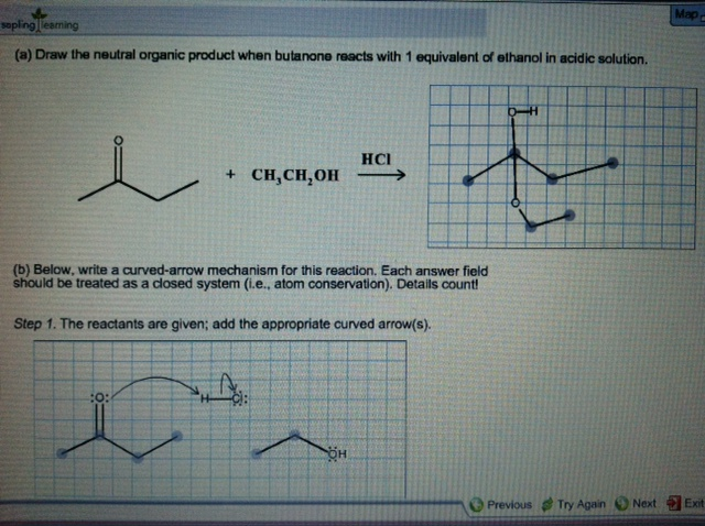 Solved (a) draw the neutral organic product when butanone | Chegg.com