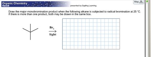 Solved Draw the major monobromination product when she | Chegg.com