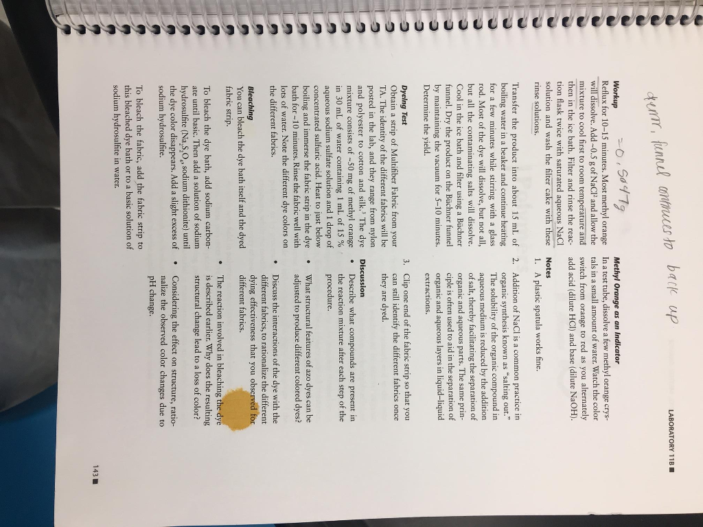 Solved Write a formal procedure about the expiremnt ( | Chegg.com