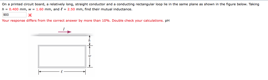Solved On a printed circuit board, a relatively long, | Chegg.com