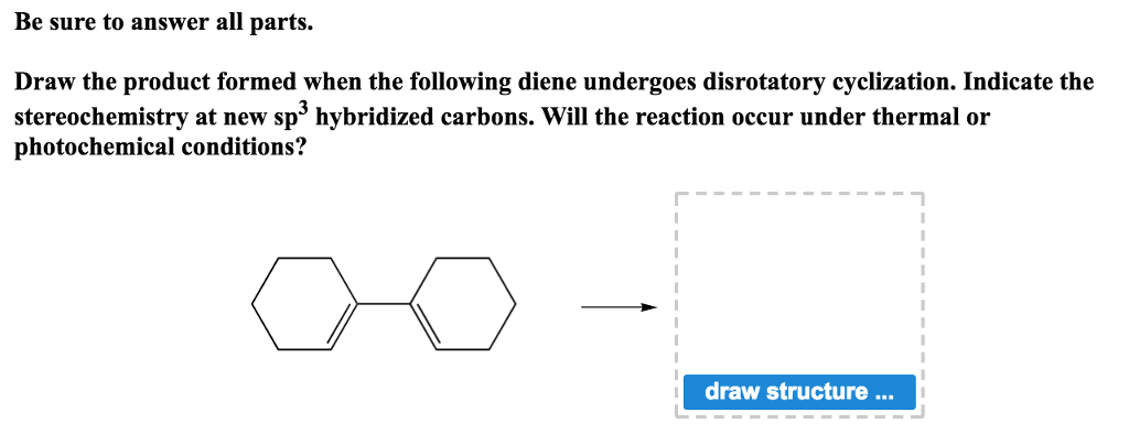 Solved Be sure to answer all parts. Draw the product formed | Chegg.com