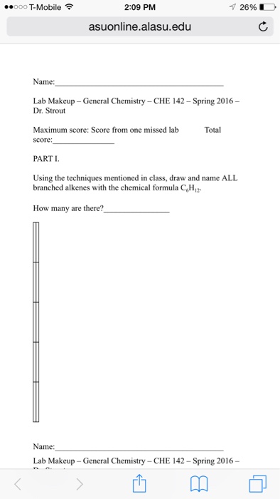 Solved Lab Makeup - General Chemistry - CHE 142 - Spring | Chegg.com