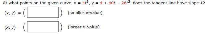 Solved At what points on the given curve x = 4t^3, y = 4 + | Chegg.com