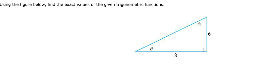 Solved Using the figure below, find the exact values of the | Chegg.com