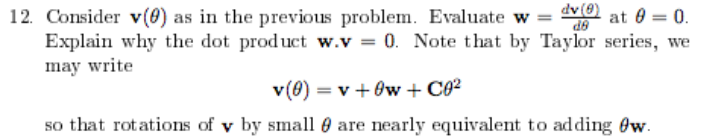 Solved v(theta) = | Chegg.com
