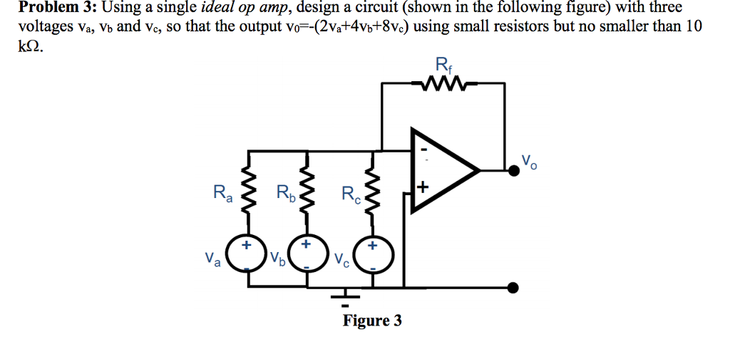 Solved Problem 1: The op-amp in the circuit below is ideal. | Chegg.com
