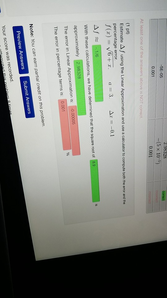 Solved 298328 -(5 x 10-5) 0.001 5E-05 0.001 At least one of | Chegg.com