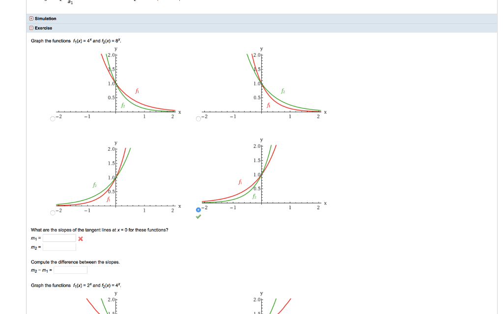 Solved Exercise Graph The Functions Fx 4 And X 8 20 05