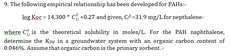 Solved The following empirical relationship has been | Chegg.com