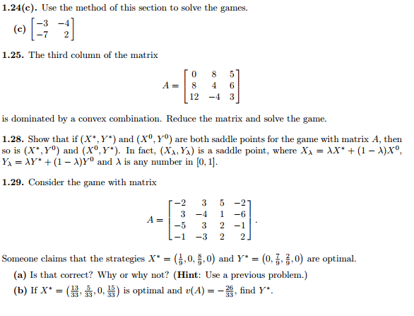 1.24(c). Use the method of this section to solve the | Chegg.com