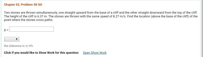 Solved Two stones are thrown simultaneously, one straight | Chegg.com