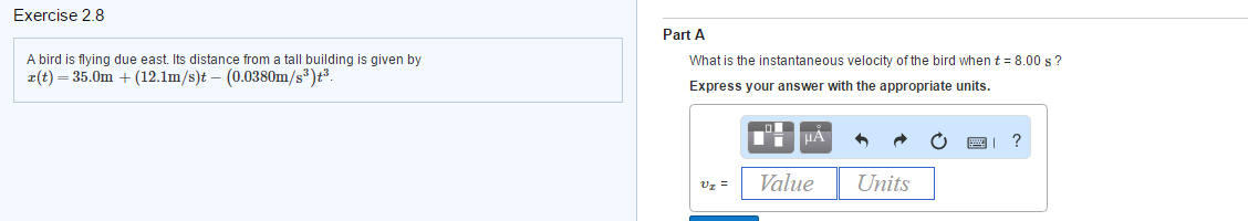 Solved A bird is flying due east. Its distance from a tall | Chegg.com