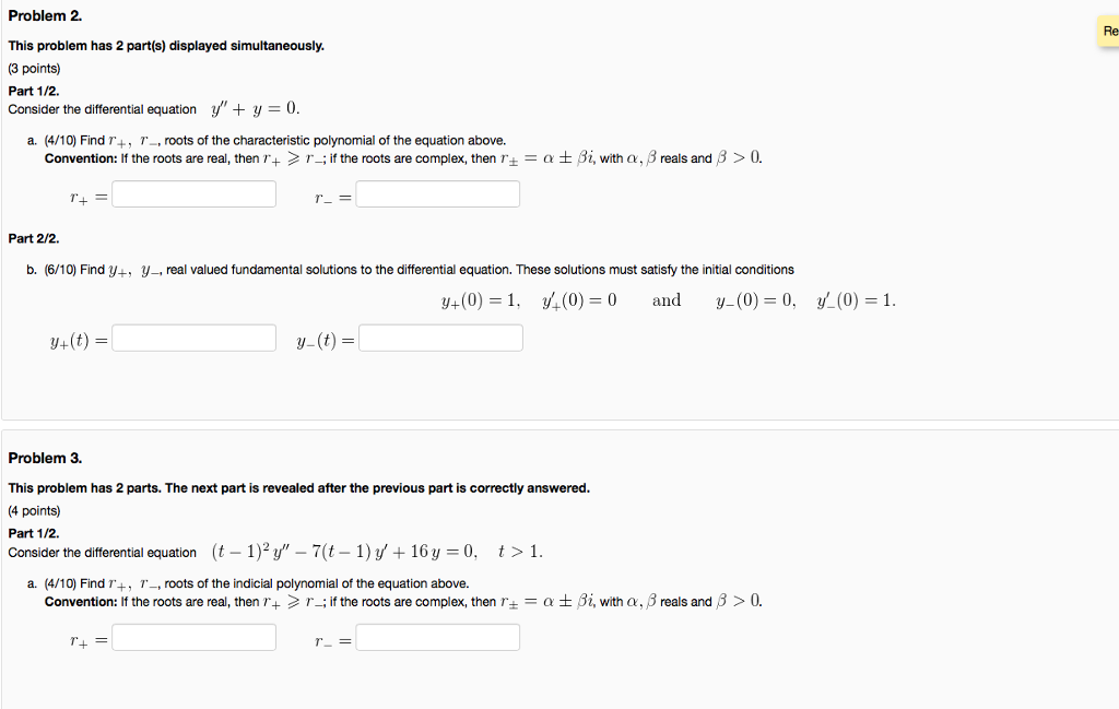 Solved Problem 1. This problem has 4 part(s) displayed | Chegg.com