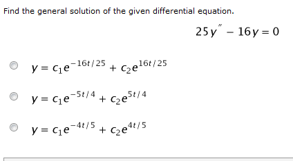 Solved Find the general solution of the given differential | Chegg.com