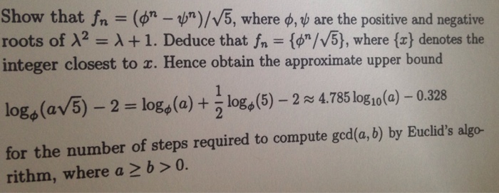 Show that fn = (phi^n - psi^n)/root 5, where phi,psi | Chegg.com