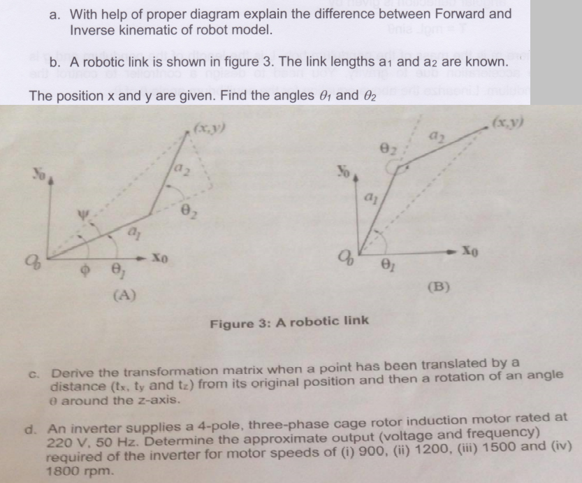 Solved With help of proper diagram explain the difference | Chegg.com