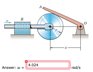 Solved Rotation of the lever OA is controlled by the motion | Chegg.com