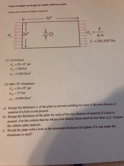 Solved Mechanical Engineering: Stress Analysis HW on Stress | Chegg.com
