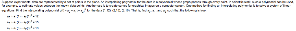Solved Suppose experimental data are represented by a set of | Chegg.com Solved Suppose experimental data are represented by a set of | Chegg.com