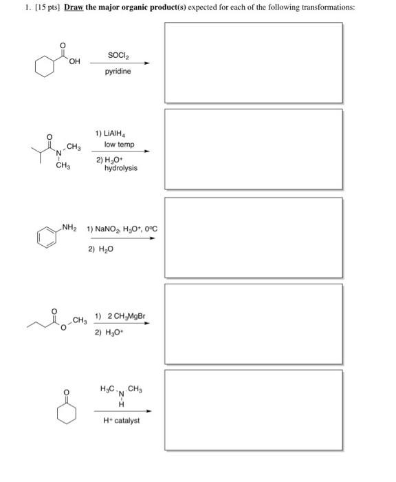 Solved Draw the major organic product(s) expected for each | Chegg.com