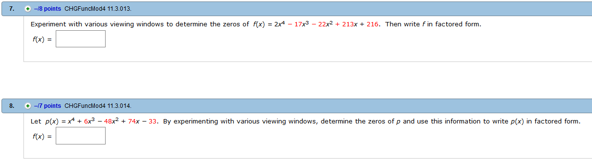 Solved Experiment with various viewing windows to determine | Chegg.com